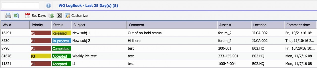 Work Order Log Book - Clay's Blog - Scalable CMMS, EAM, Maintenance ...